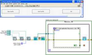 Flexstand operator interface.