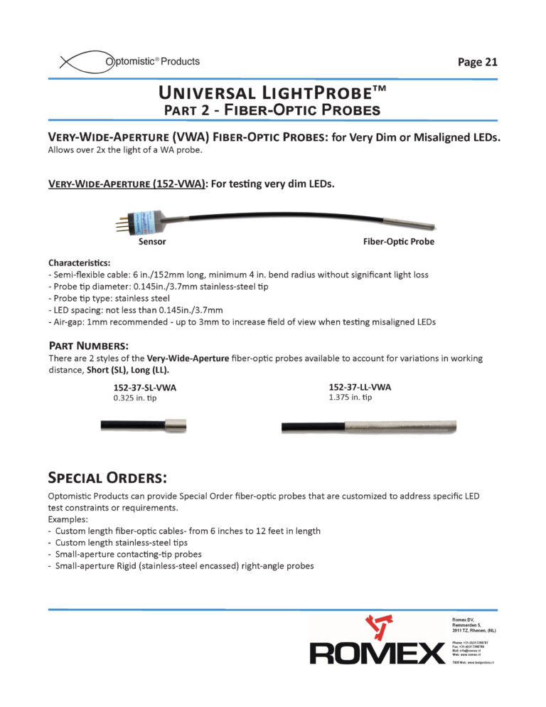 Light Probe selection page.