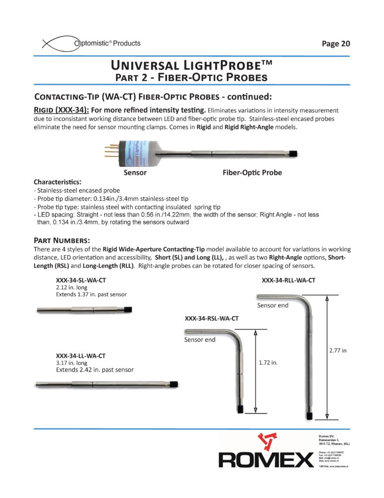 Light Probe selection page.